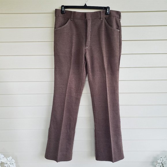 Pants | Vintage 7s Deadstock Mens Double Knit Polyester Pants | Poshmark
